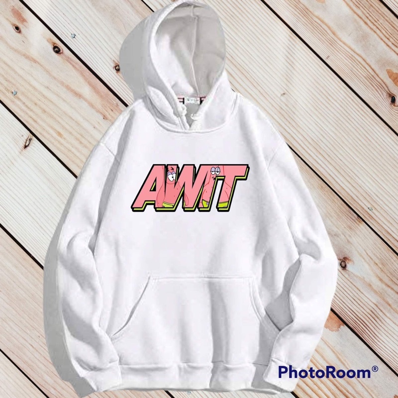 AWIT &SPONGEBOB DESIGN HOODIE JACKET WOMEN AND MENS | Shopee Philippines
