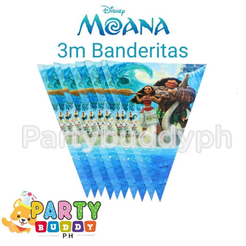Moana Maui Balloons Banderitas Candy Box Lootbags Party Supplies ...