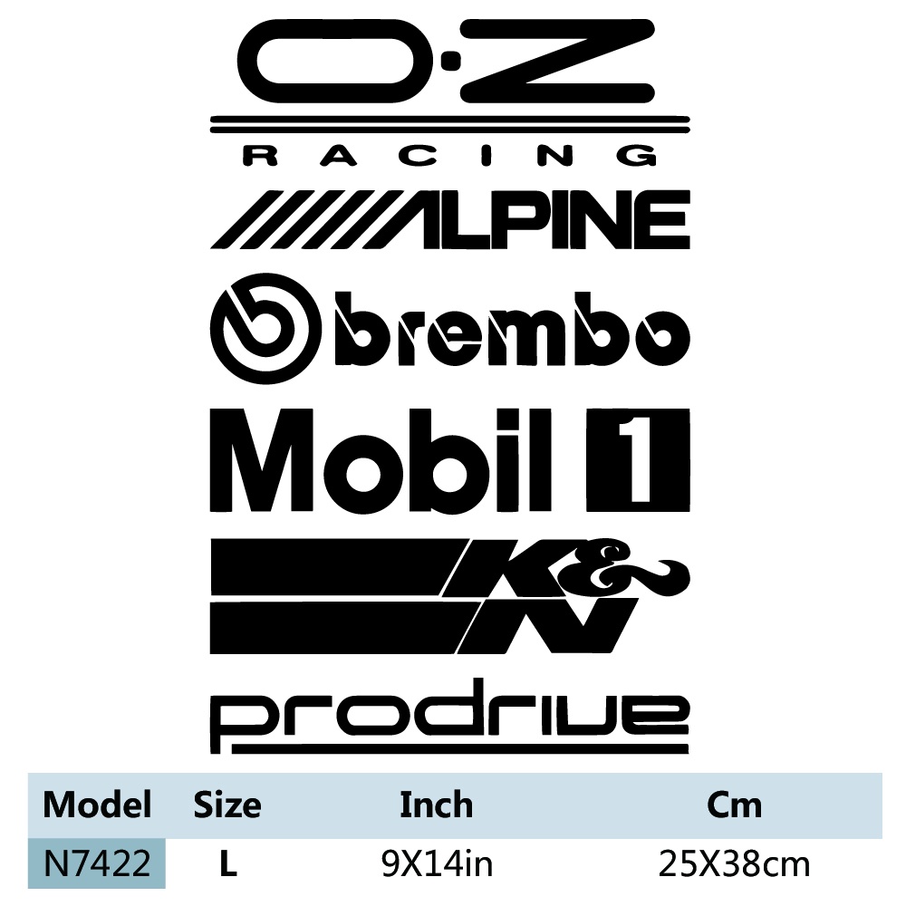 Jdm Racing Sponsor Stickers For Cars Car Decal Sticker Art Car Quotes ...