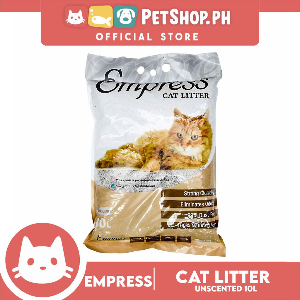 Empress Cat Litter 10 Liters (Unscented) Strong Clumping, Eliminates ...