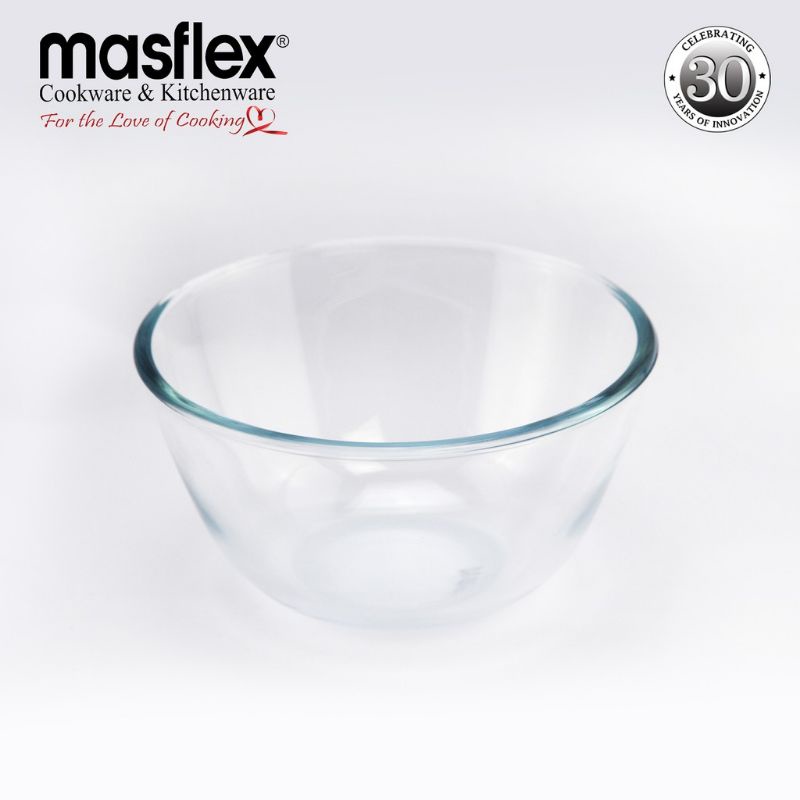 Masflex 19cm Glass Mixing Bowl, (1600ml). | Shopee Philippines