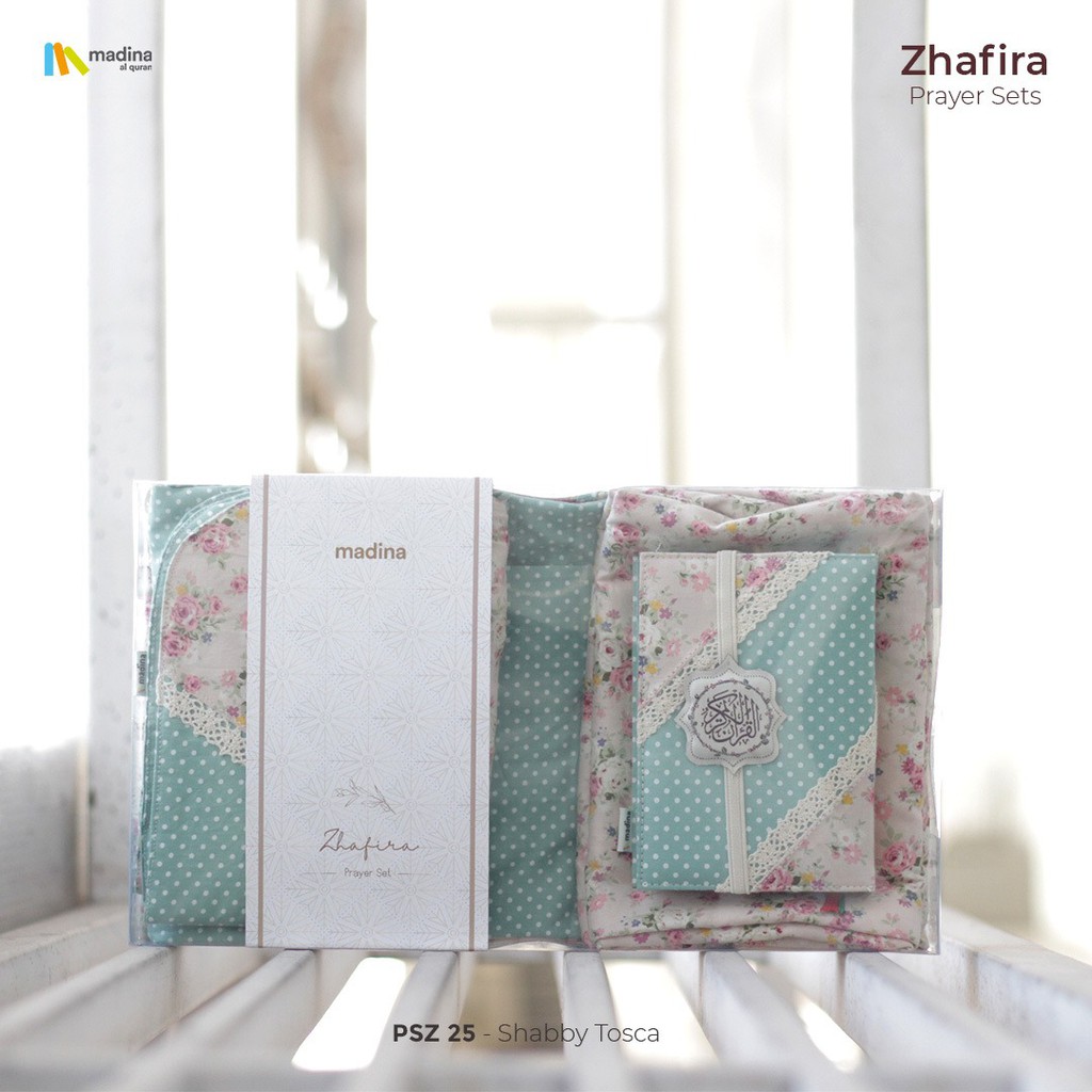 Prayer Set Madina Complete With Colored A6 Quran Wrapped In Mica And ...