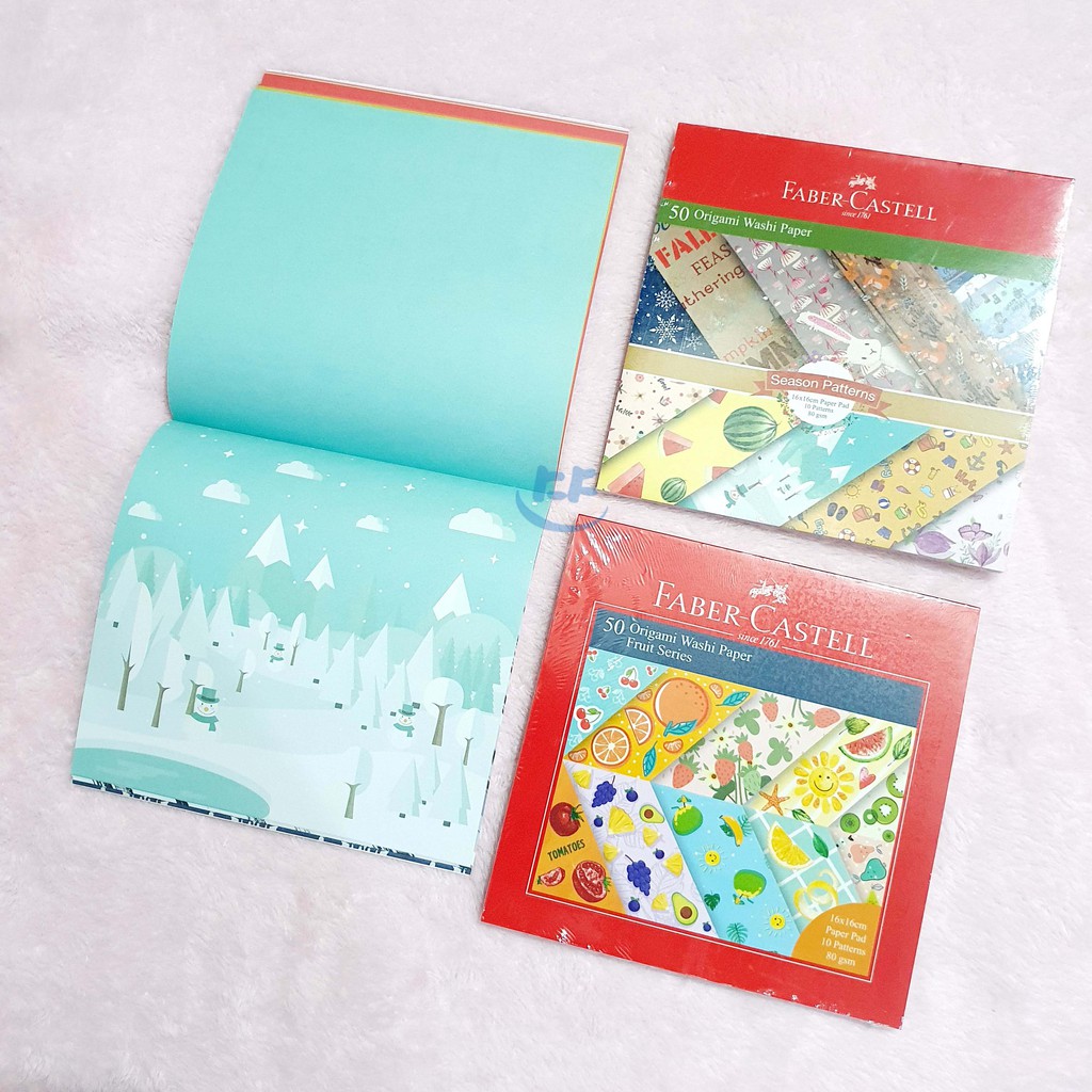 Double Sided Origami - Faber Castell Origami Washi Paper | Shopee ...
