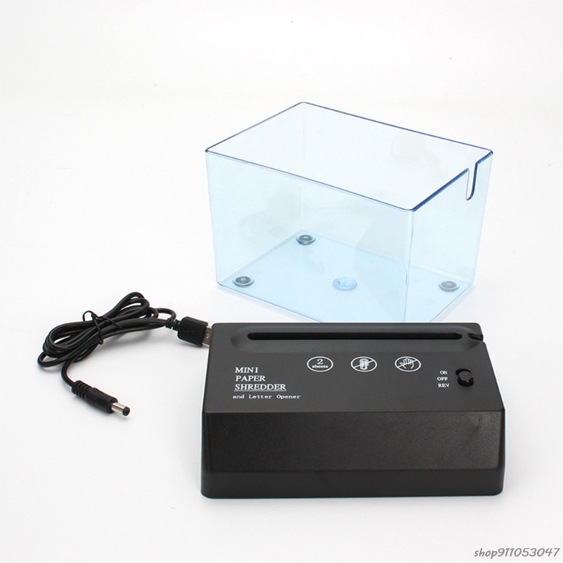 Portable Mini Paper Shredder Electric USB Battery Operated Shredder ...