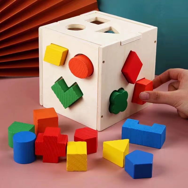 Early education toys Fifteen hole shape intelligence Box Shape ...