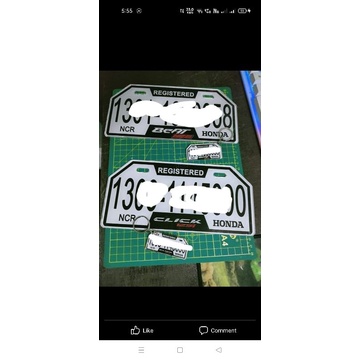Temporary Acrylic Plate (LTO Standard) | Shopee Philippines