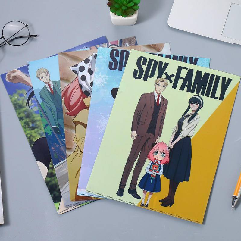 SPY×FAMILY Loid Forger Anya Forger Yor Forger Cute Anime A4 PVC Folder ...
