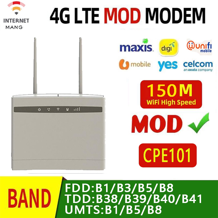 【Modified】unlocked 4G LTE Wifi Router Cpe Mobile Hotspot FDD TDD With ...