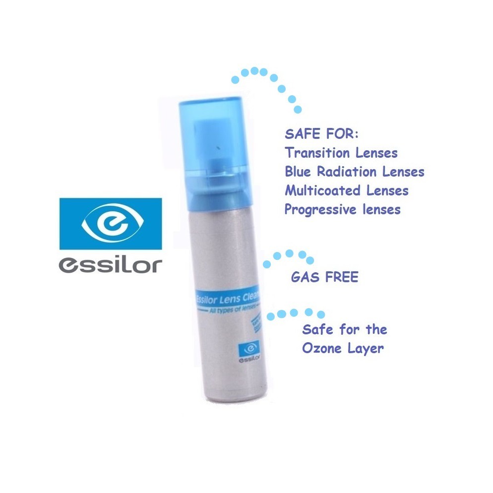 Essilor Eyeglass Lens Cleaner Spray (1pc) w/ free wiper | Shopee ...