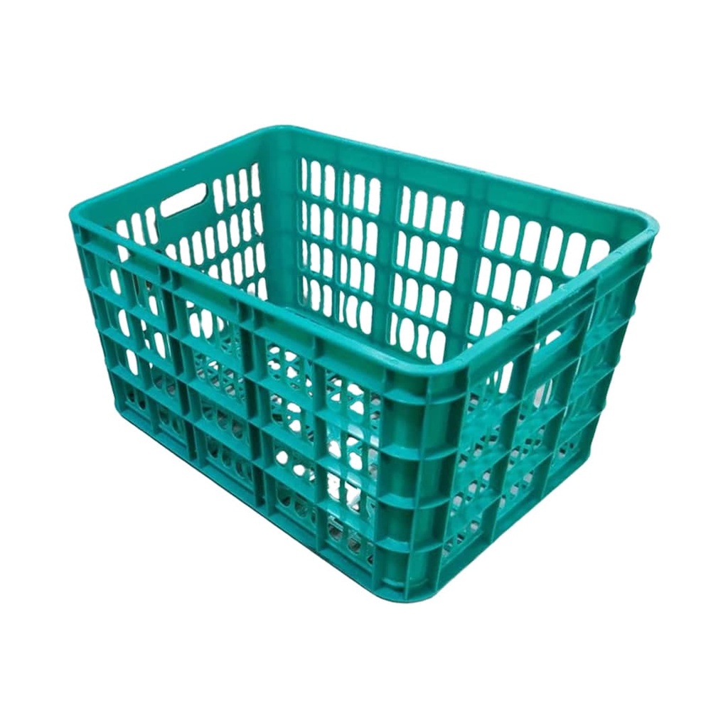 Plastic Crates Large Heavy Duty Durable Stackable Ventilated with Cover ...