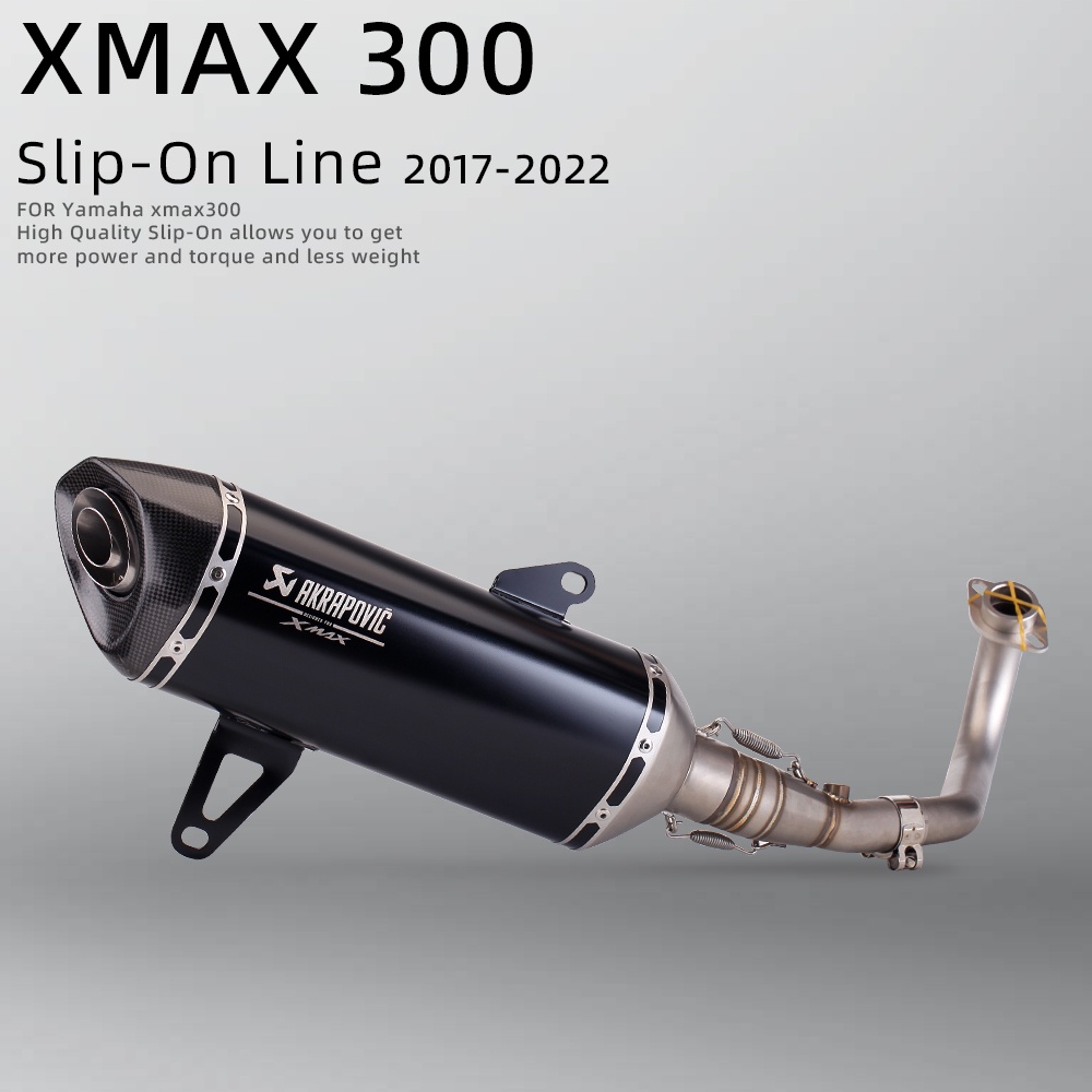 High quality For XMAX300 XMAX Motorcycle Exhaust Escape Moto Muffler ...