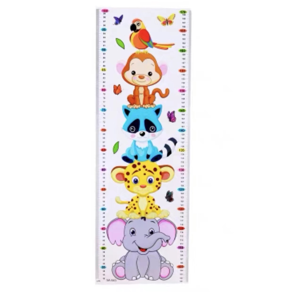 S009 COD Height chart cartoon children height measurement (removable ...