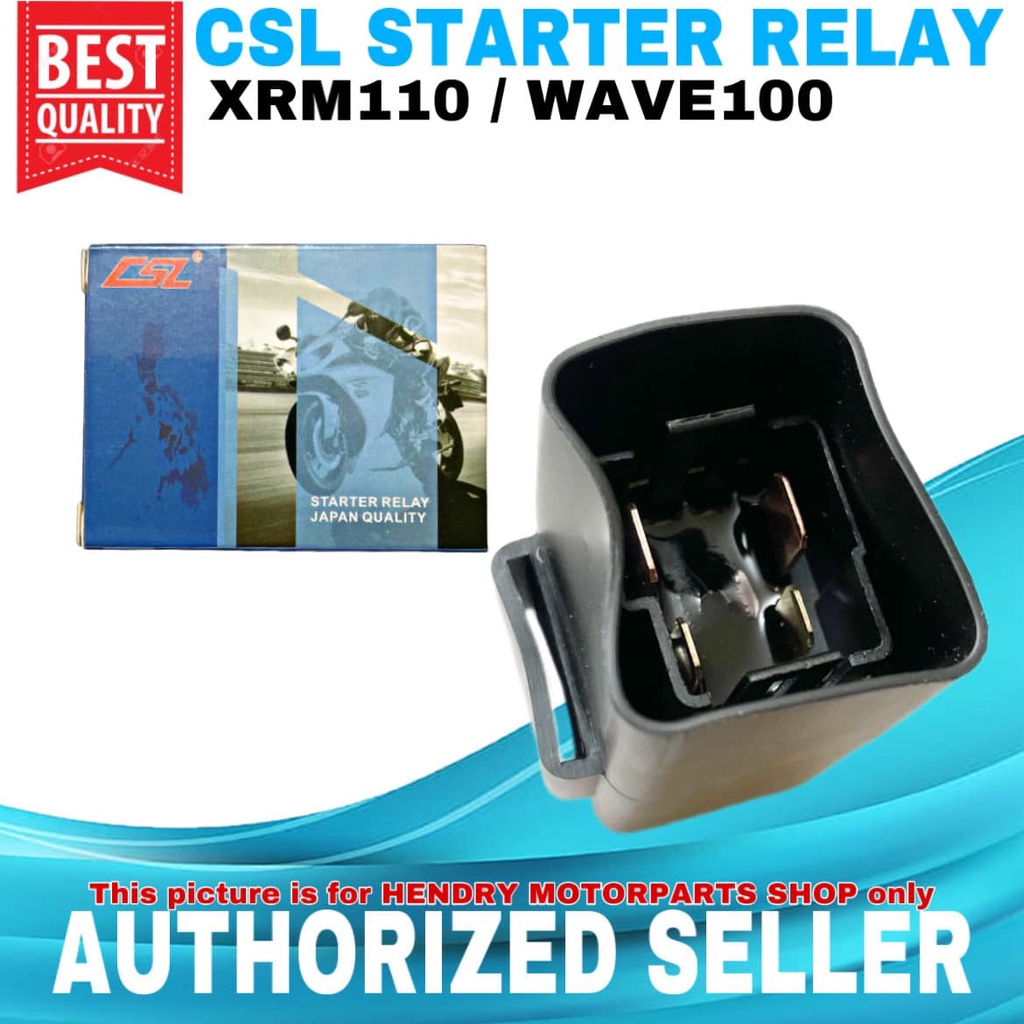CSL STARTER RELAY FOR HONDA WAVE 100 / XRM 110 JAPAN QUALITY MOTORCYCLE | Shopee Philippines