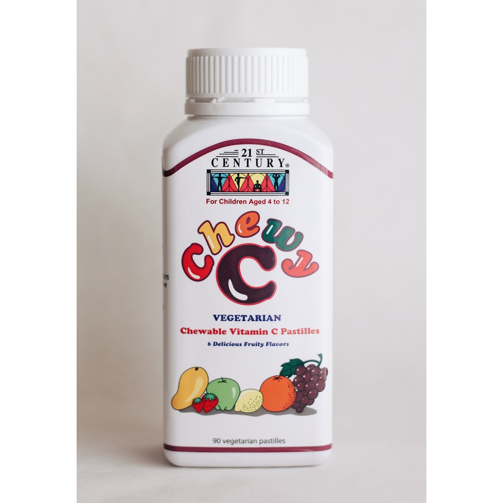 21ST CENTURY Chewy C 30mg Vegetarian Chewable Vitamin C Pastilles (90's ...