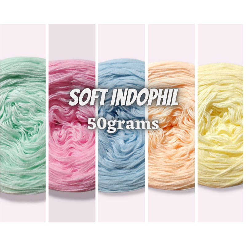 Soft Indophil Yarn 4PLY approx 50grams / Crochet Colours | Shopee ...