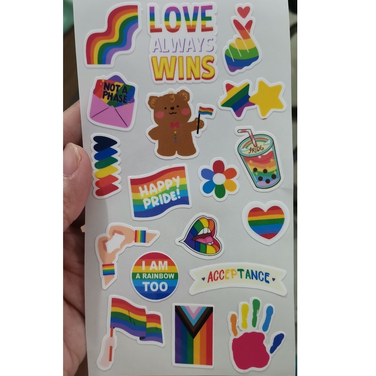 Pride Month Rainbow Sticker Pack | Shopee Philippines