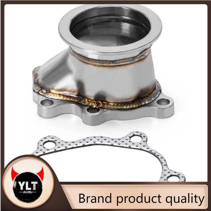 Stainless Steel 2.5"/63mm Vband Clamp Flange Turbo Down Pipe Adapter V ...