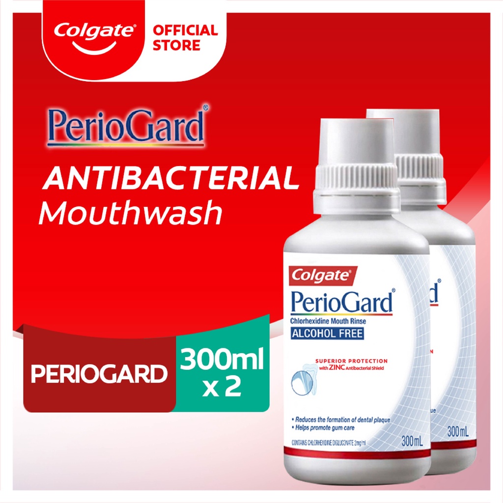 Colgate Periogard Mouthwash 300ml, Pack of 2 | Shopee Philippines
