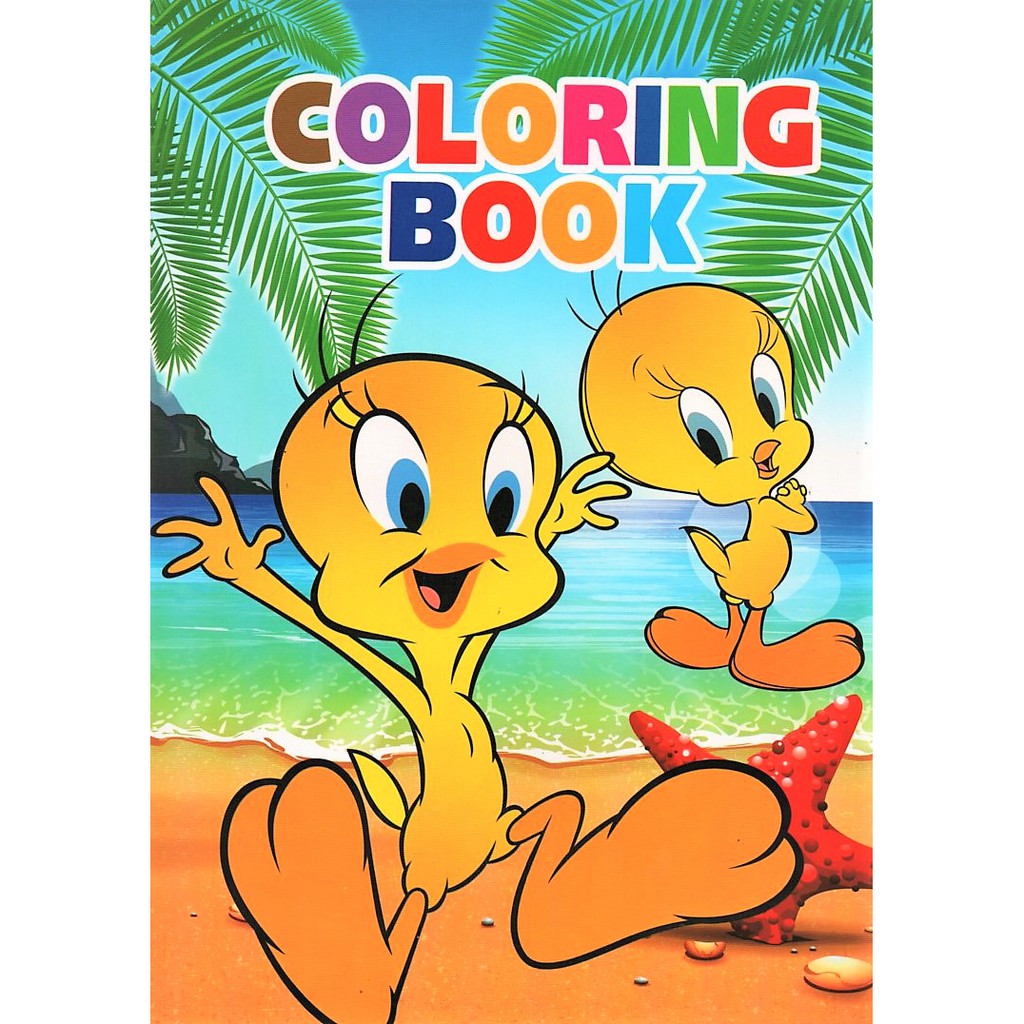 COLORING BOOK With Sticker ( Tweety Bird Design ) nasa gitna ng ...