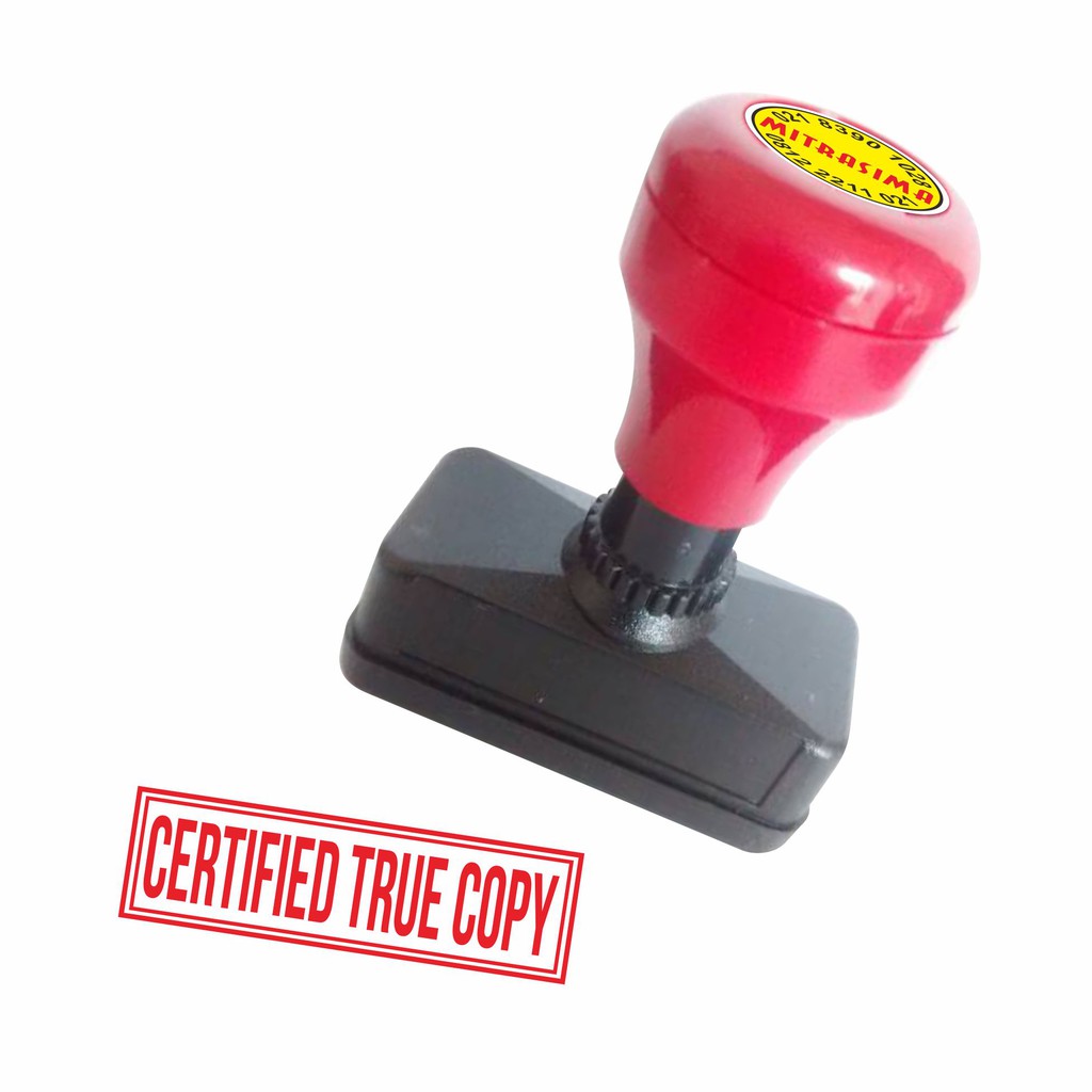 TRUE COPY CERTIFICATE stamp automatic color | Shopee Philippines
