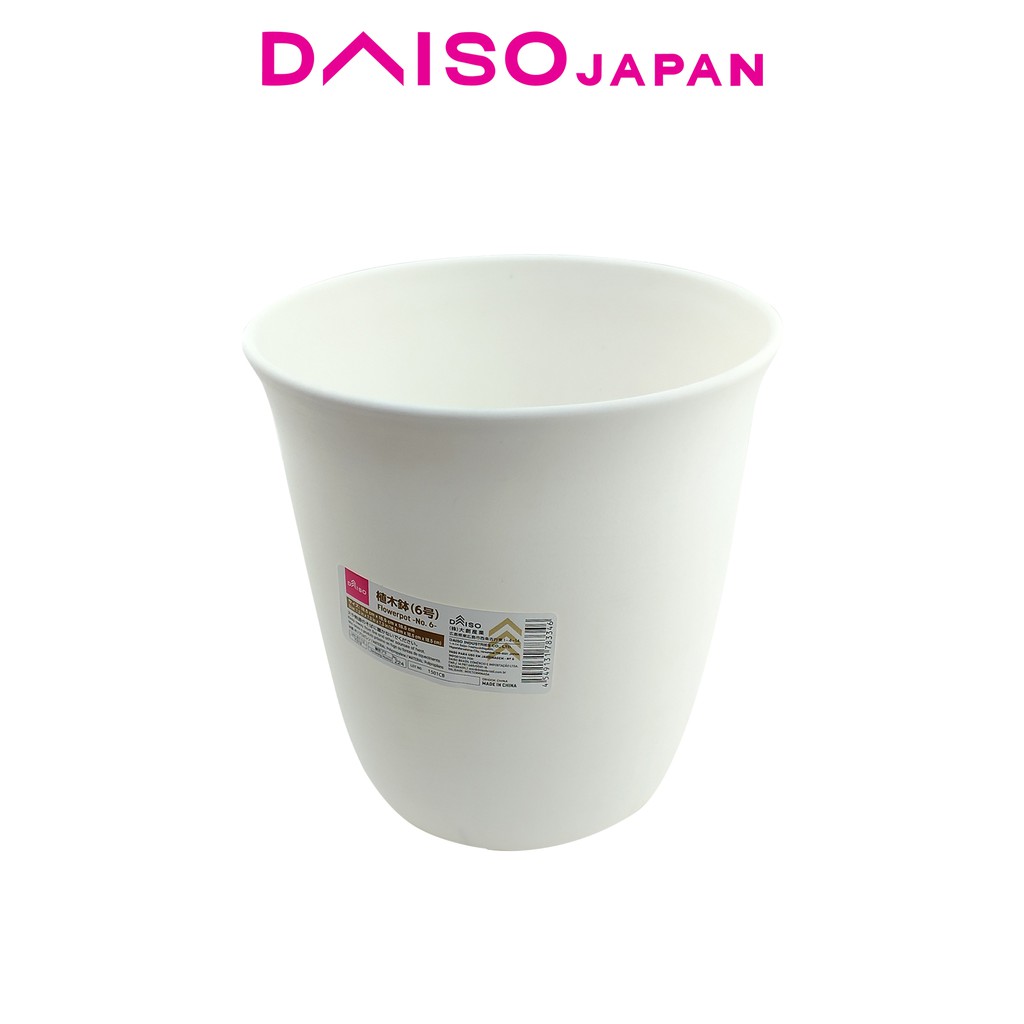 Daiso White Round Flower Pot | Shopee Philippines