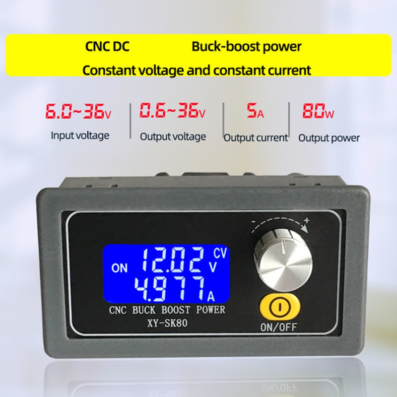 SK80 Adjustable Automatic Buck-boost Module CV CC DC Digital Power ...