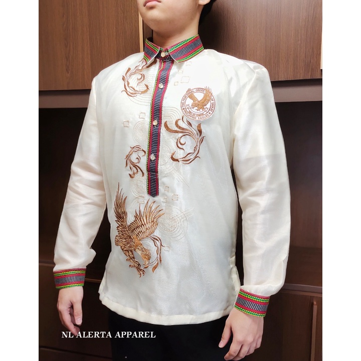 MODERN ETHNIC BARONG WITH EAGLE LOGO FOR MEN | Shopee Philippines
