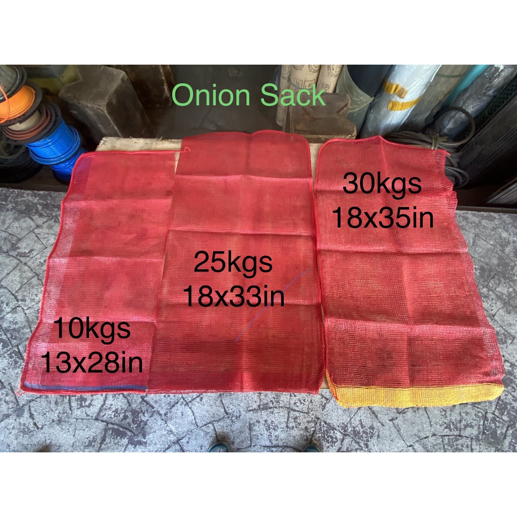 Empty Sack 1pc for Onions (10kgs, 25kgs, 28-30kgs) Garlic SAKO SIBUYAS ...