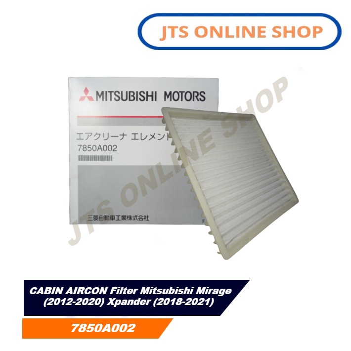 CABIN AIRCON Filter Mitsubishi Mirage (2012-2020) Xpander (2018-2021 ...