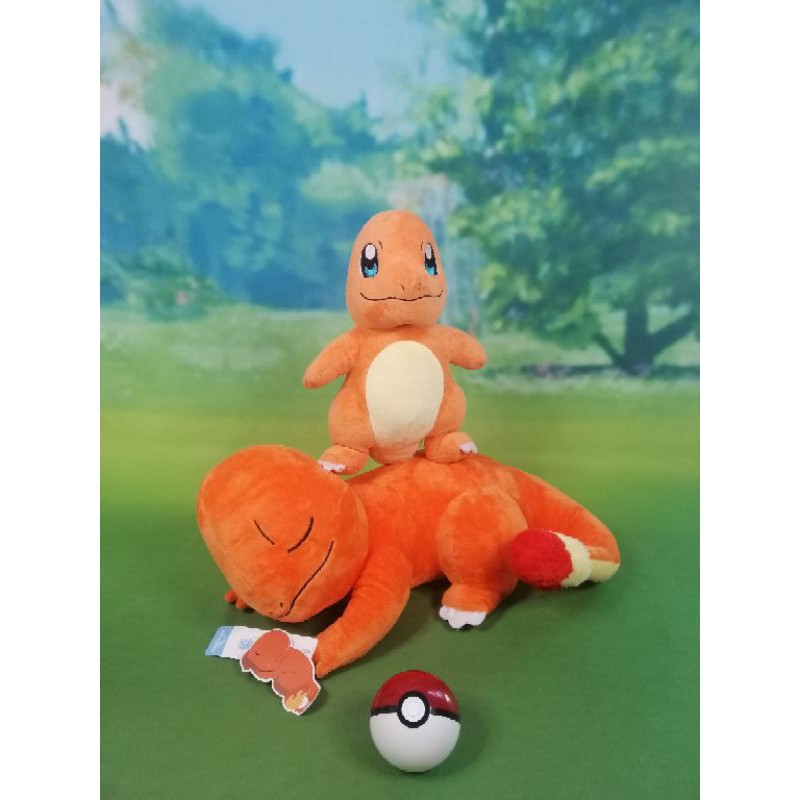 BIG Sleeping Charmander Pokemon Plush Toy (Pokemon Nintendo) | Shopee ...