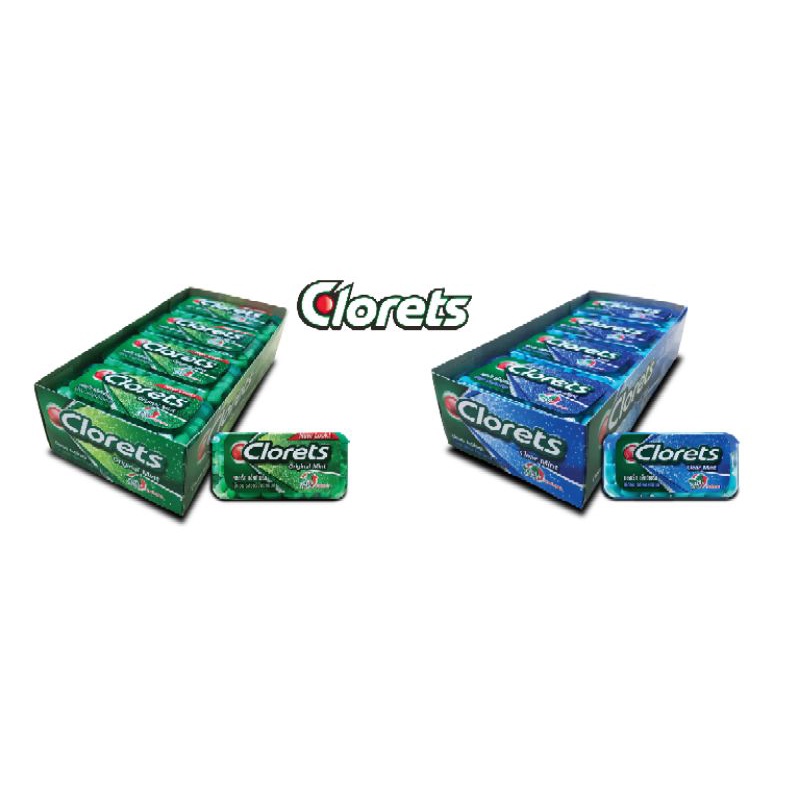 [TKM] Clorets Acti Fresh Mint Flavored Tablets (12 x 14g Box) | Shopee ...