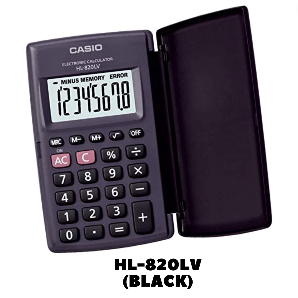 Casio HL820LV Pocket Calculator Black Color 8 Digits | Shopee Philippines