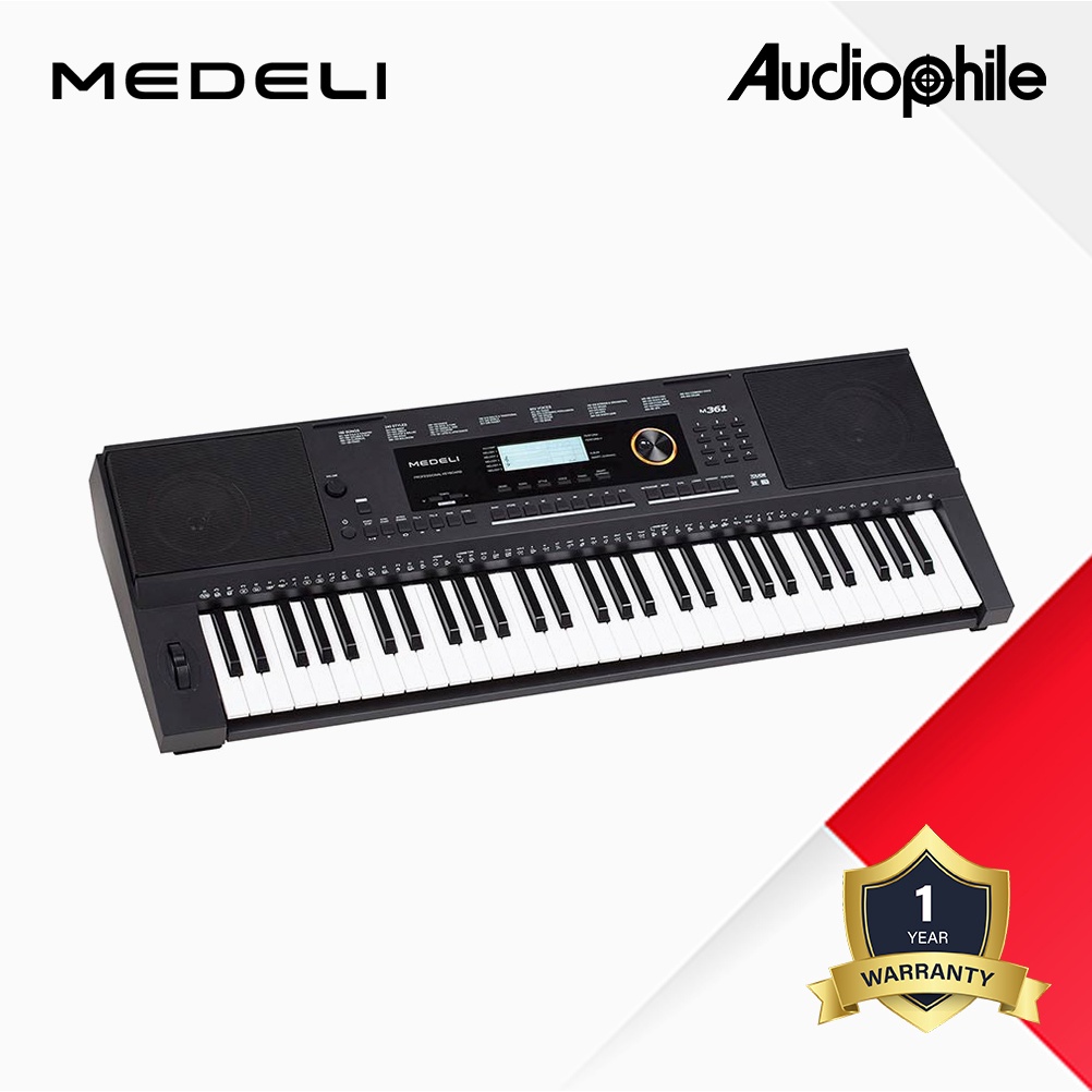 Medeli M361 - Millenium Series 61-key 2 x 15w Music Keyboard, 128-note ...