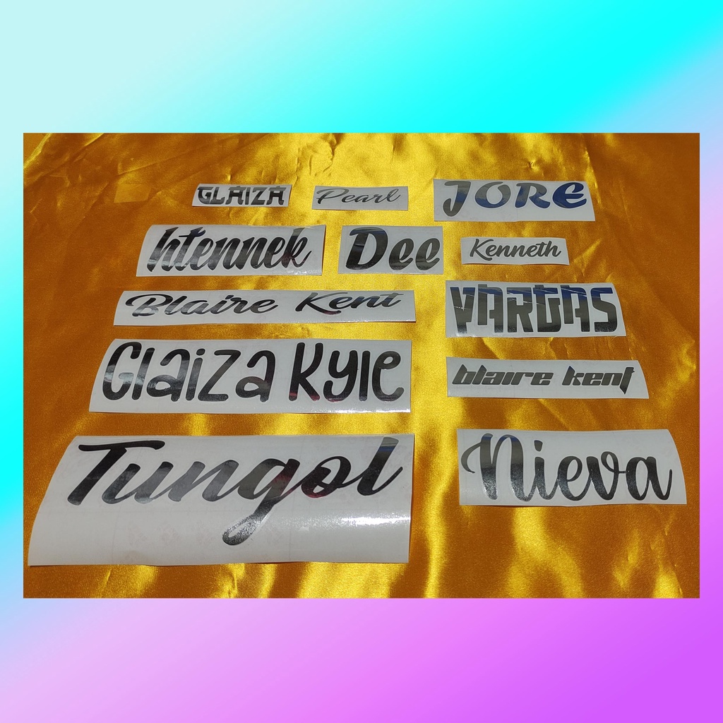 Customized | Motorcycle Sticker Decal Name / Motorcycle Sticker ...