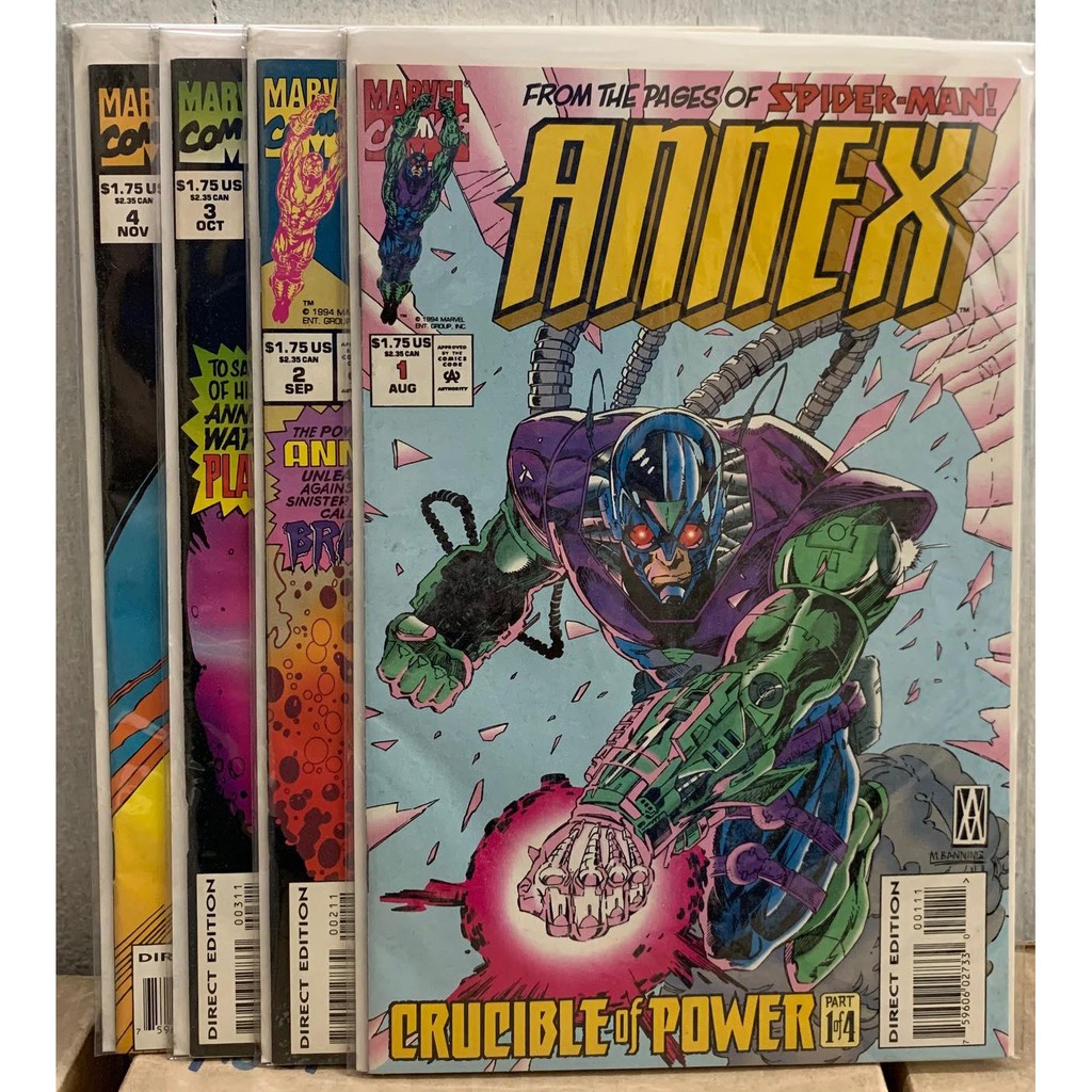 Marvel Comics: 1994 - Annex: Crusible of Power #1 to 4 Set - Spider-Man ...