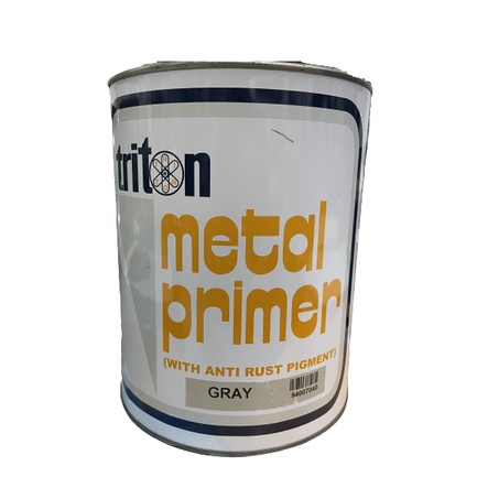 Triton Metal Primer with Anti Rust Pigment Gray 4L ( Gallon ) | Shopee ...