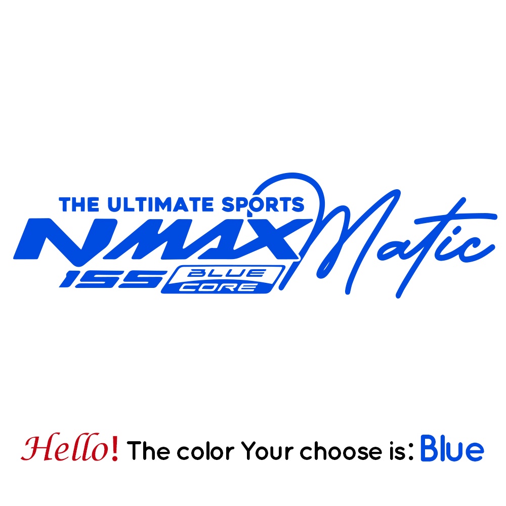 THE ULTIMATE SPORTS MATIC NMAX 155 BLUE CORE SIDE FAIRING STICKER / FOR ...