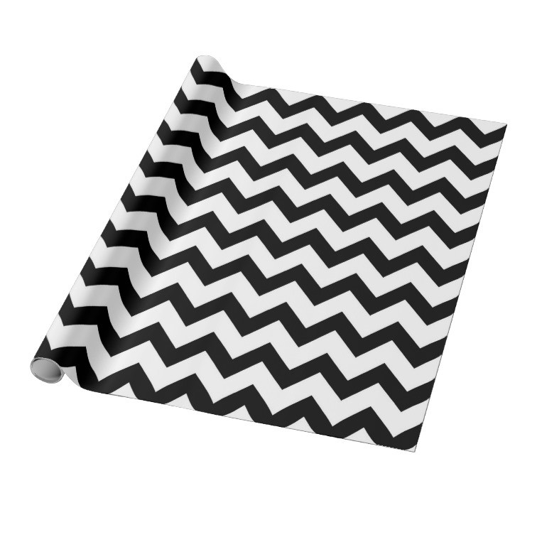 Personalized Gift Wrappers - Pattern - Chevron (Black) | Shopee Philippines