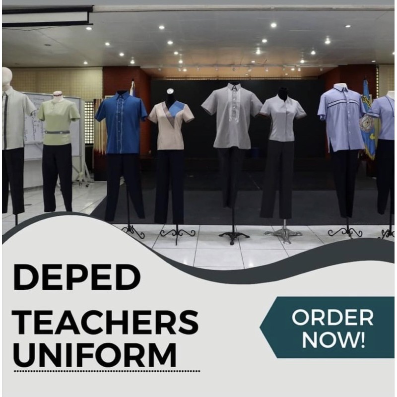 ORIGINAL 2021 Deped Uniform for teachers (fabric only)w/ Embroidery ...