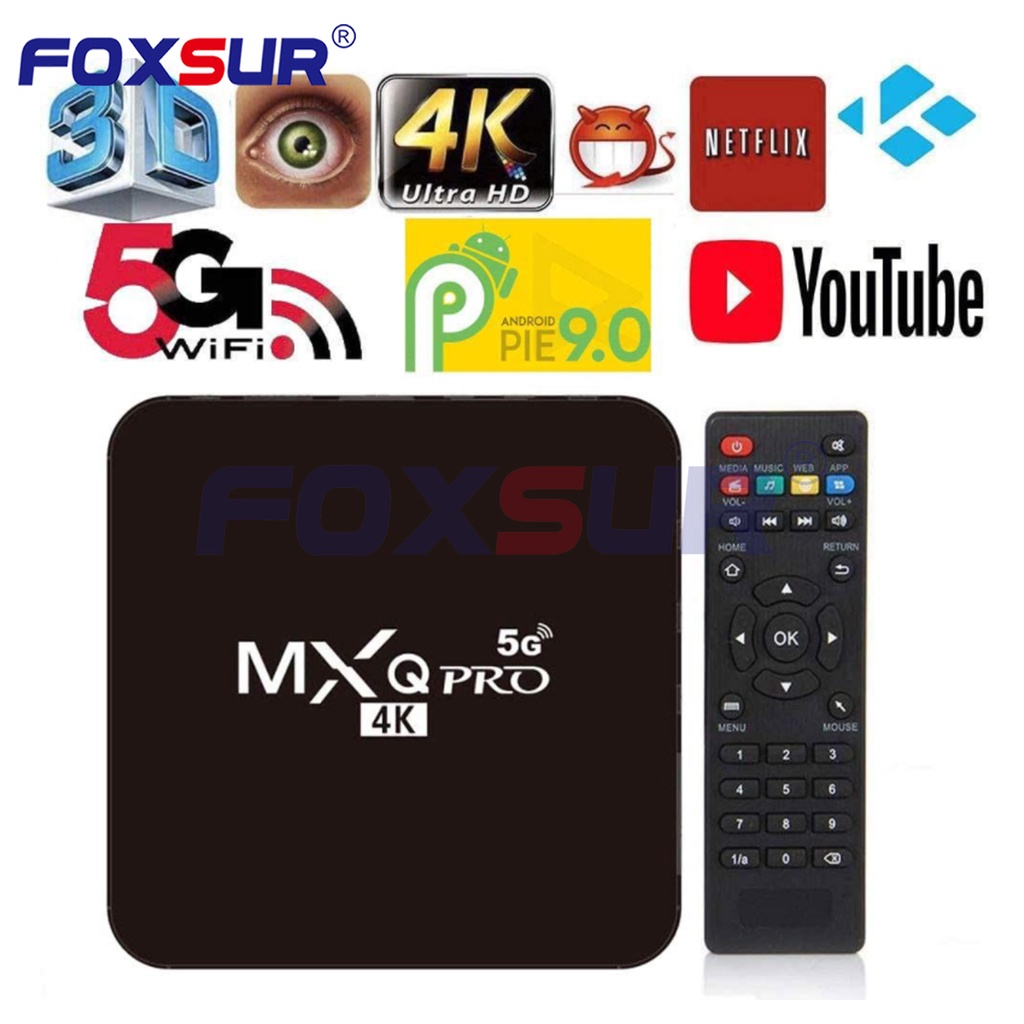 MXQ 5G 4K Android Ultra HD TV Box + I8 Mini Keyboard 2.4GHz color with Touchpad TV BOX 5G ...