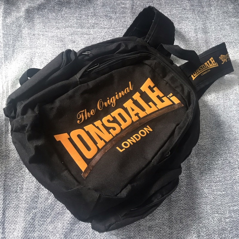 Lonsdale London Small Backpack (Black) | Shopee Philippines