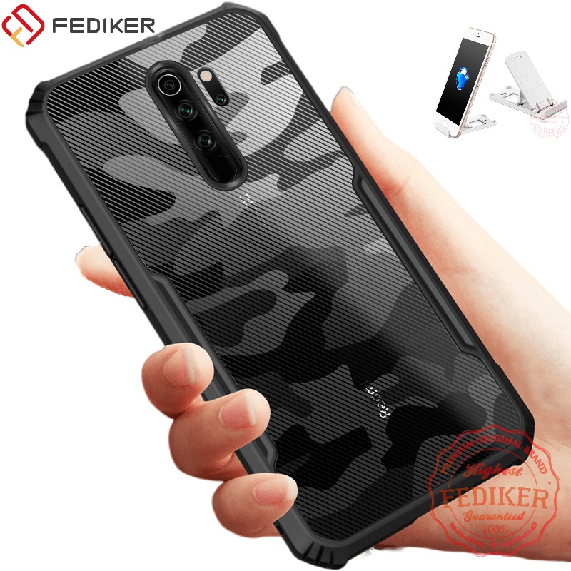 FEDIKER For Redmi Note 8 Pro【Beetle camouflage】Transparent Blade Back ...