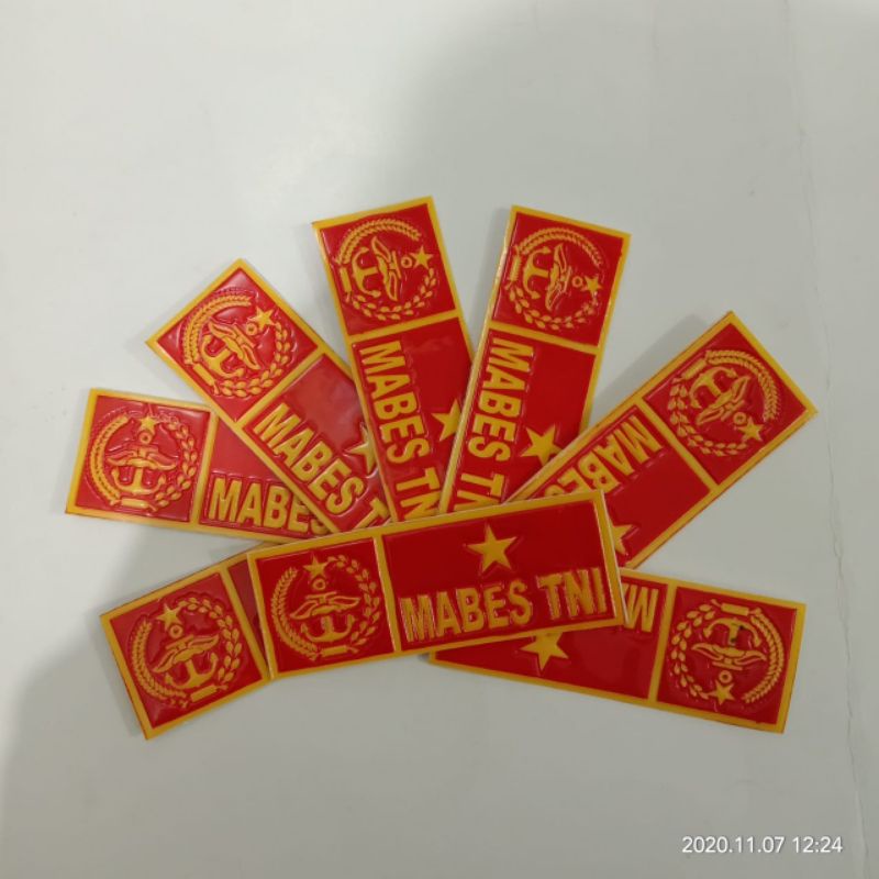 Tni Headquarters Embossed Plate Sticker | Tni Headquarters Motorcycle ...