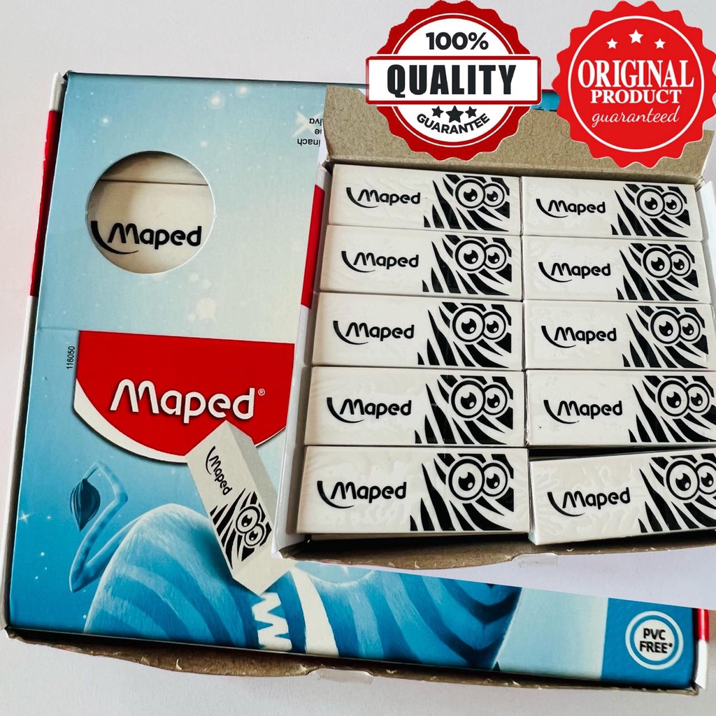 MAPED Technic 116050 Drawing Eraser Big (SOLD PER BOX/20PCS) | Shopee ...