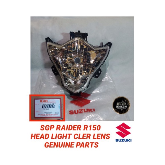SGP RAIDER REBORN R150 HEAD LIGHT ASSY CLEAR LENS / LENSE GENUINE PARTS ...