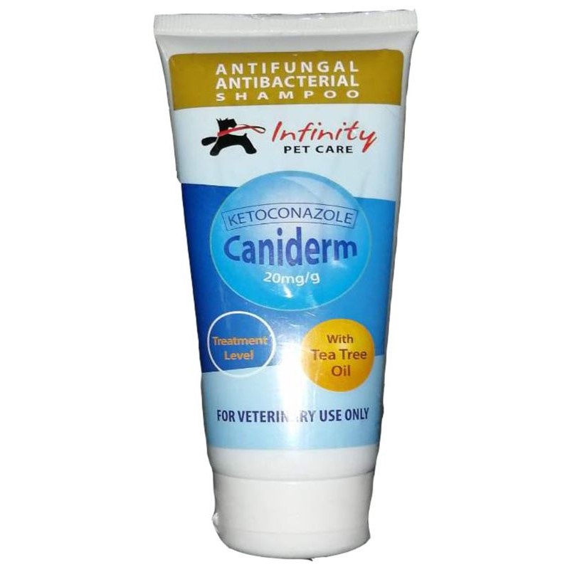 Caniderm Antibacterial & Antifungal Shampoo 100mL Medicated for Dogs ...