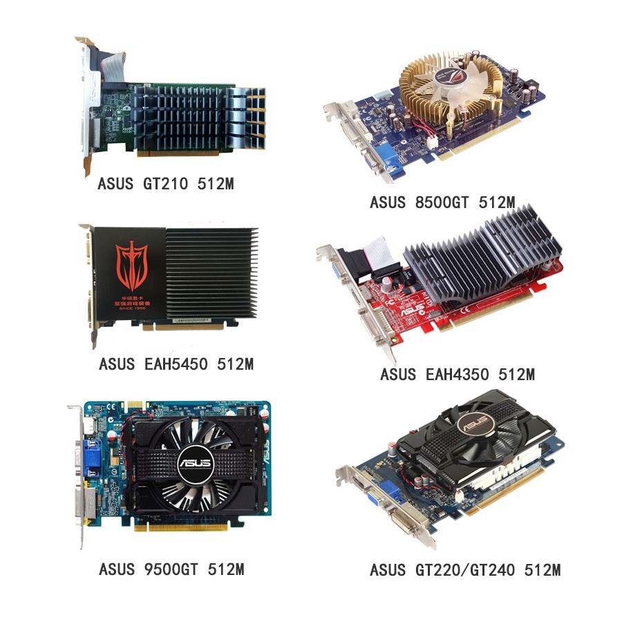 ASUS Graphic cards HD discrete graphics 9600 9800 HD6670 6570 7470 R5 ...