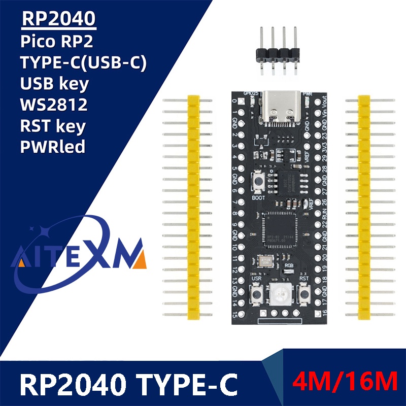 RP2040 Core Board TYPE-C USB-C For Raspberry Core Board 4MB /16MB RP2 Raspberry Pi Pico ...