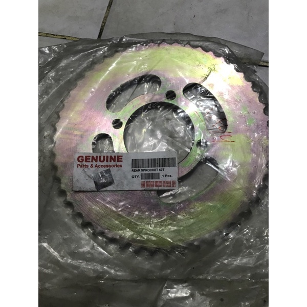 rs100 , stx, rxt135 sprocket 50t genuine | Shopee Philippines