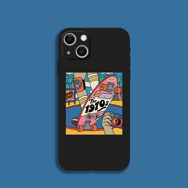 Fashion Retro Illustration for IPhone 12 14 15 Pro 13 Mini 11 Pro Max ...
